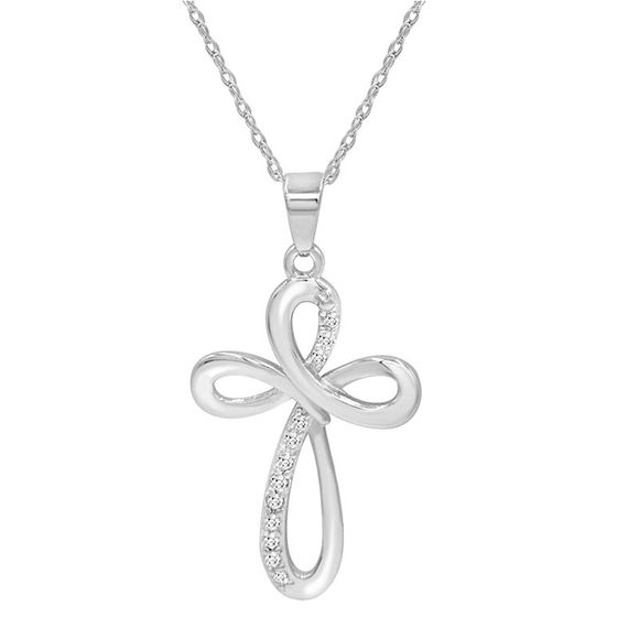 Amanda Rose Collection | Jewelry | Sterling Silver Diamond Cross ...